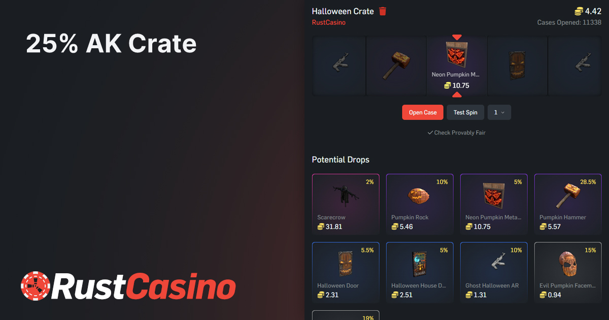 25% AK Crate | RustCasino