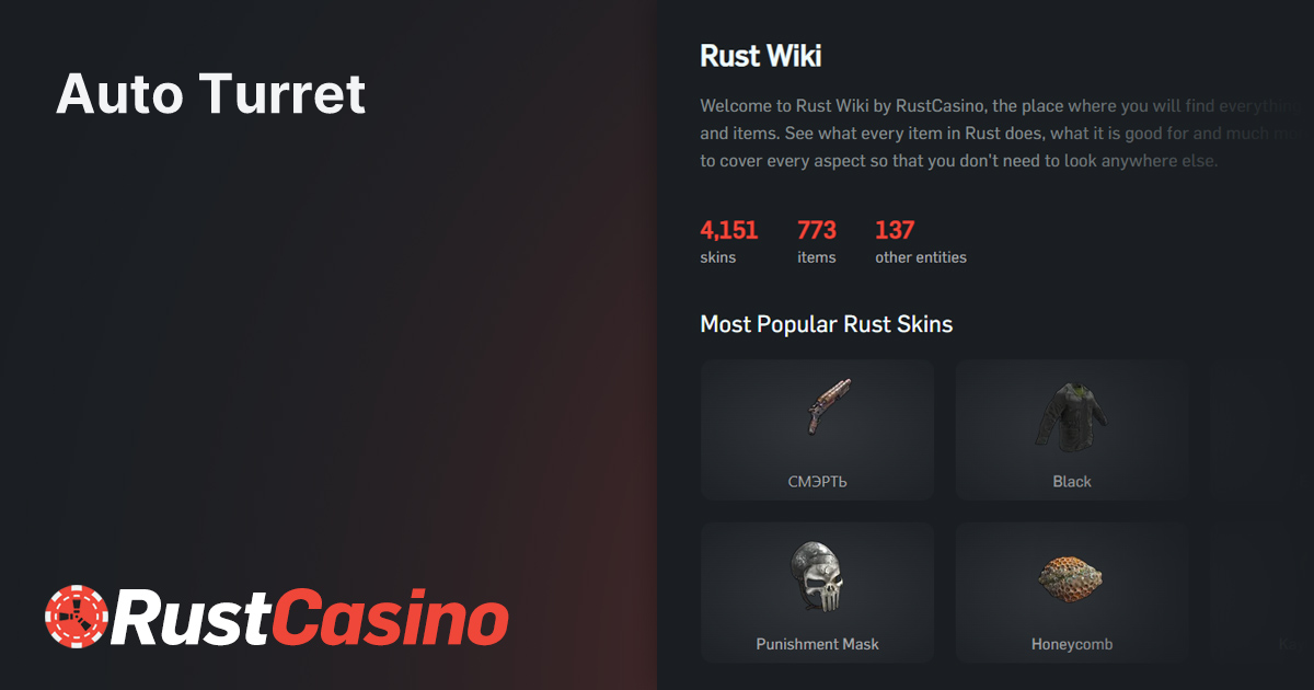 Auto Turret - Crafting, Loot & More