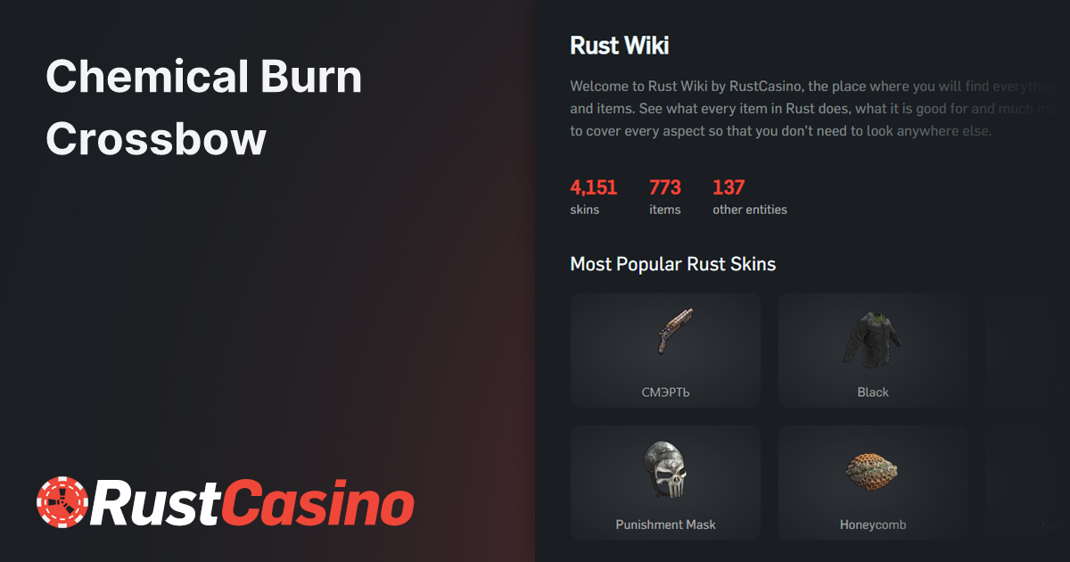 Chemical Burn Crossbow - Rust Skin Price & Details