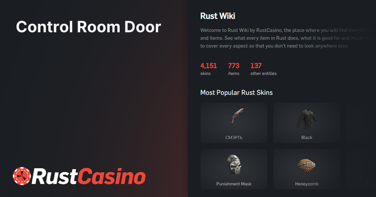 Control Room Door - Rust Skin Price & Details