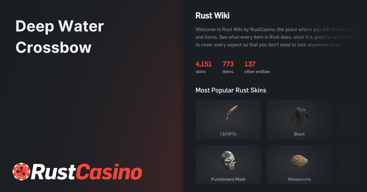 Deep Water Crossbow - Rust Skin Price & Details