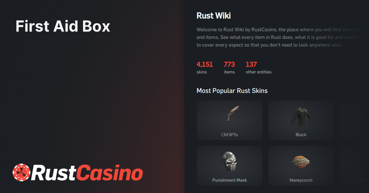 First Aid Box - Rust Skin Price & Details