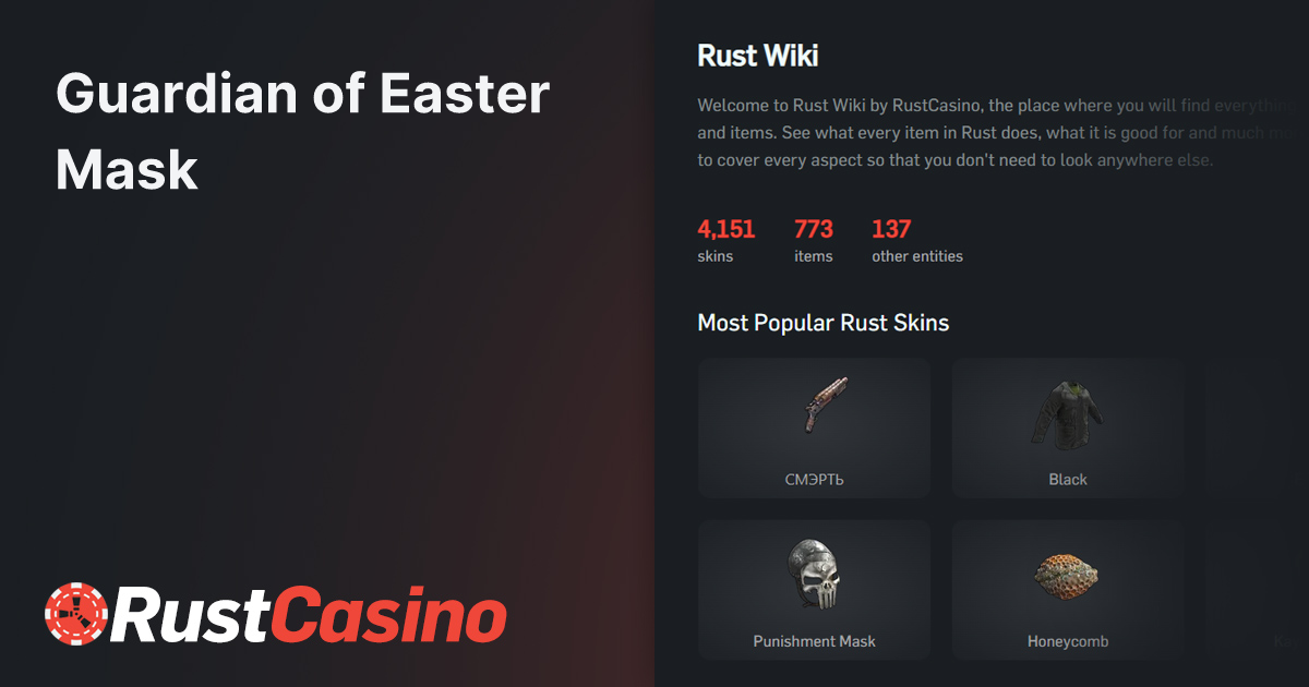 Guardian of Easter Mask - Rust Skin Price & Details