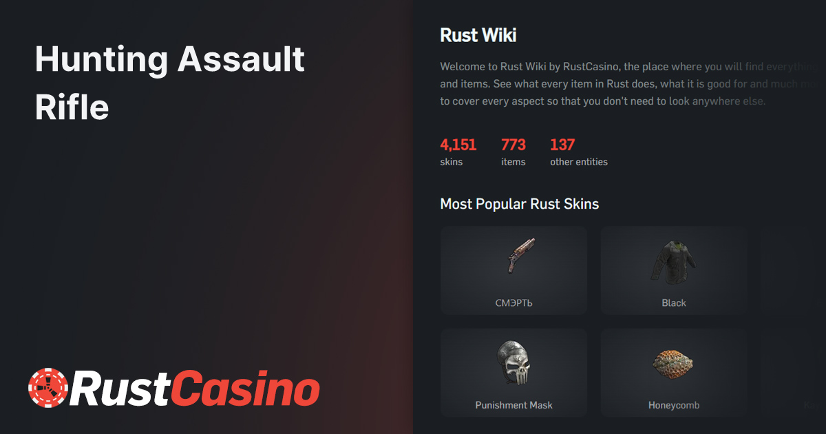Hunting Assault Rifle - Rust Skin Price & Details