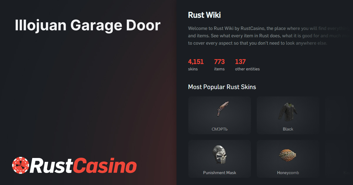 ILLOJUAN Garage Door - Rust Skin Price & Details