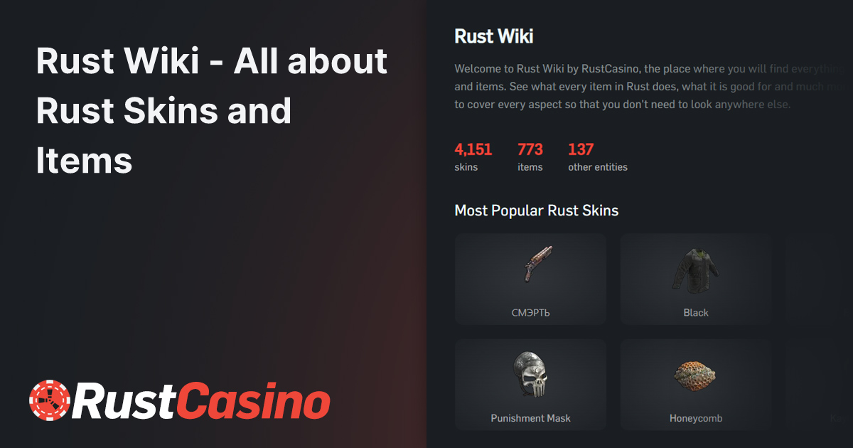 Rust Wiki - All about Rust Skins and Items