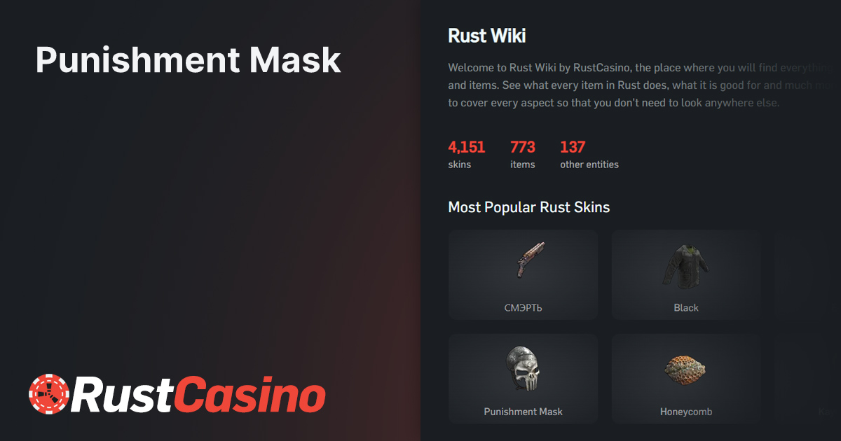 Punishment Mask - Rust Skin Price & Details