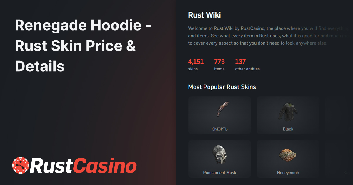 Renegade Hoodie Rust Skin Price And Details