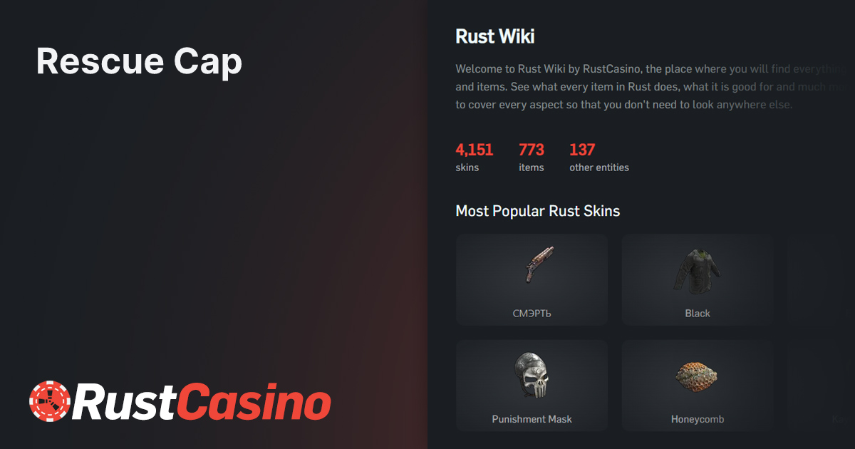 Rescue Cap - Rust Skin Price & Details