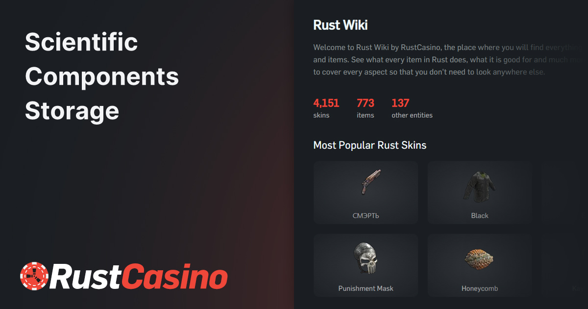 Scientific Components Storage - Rust Skin Price & Details
