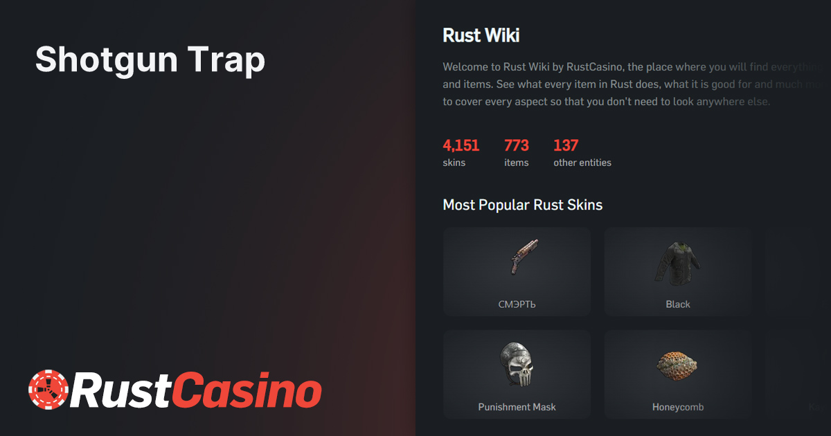 Shotgun Trap - Crafting, Loot & More