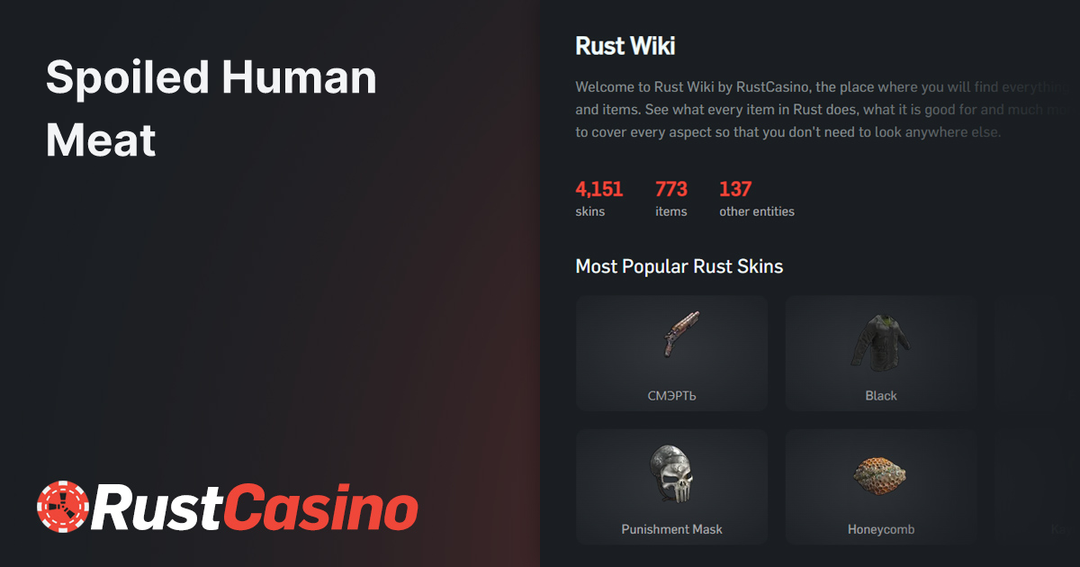 Spoiled Human Meat - Rust Wiki