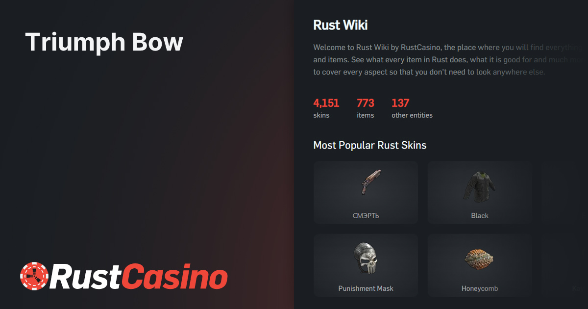 Triumph Bow - Rust Skin Price & Details