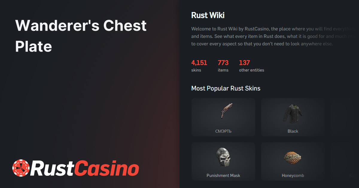 Wanderer's Chest Plate - Rust Skin Price & Details