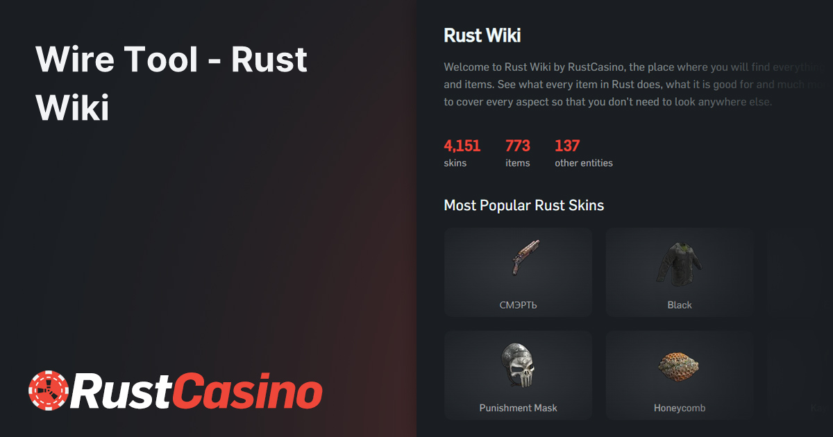 Wire Tool Rust Wiki