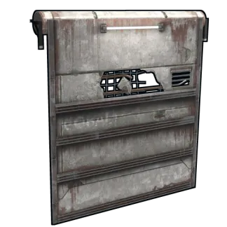 Brutalist Garage Door - Rust Skin Price & Details