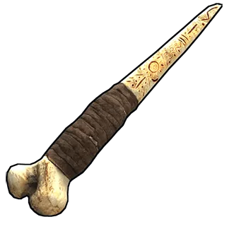 Etched Edge Bone Knife - Rust Skin Price & Details