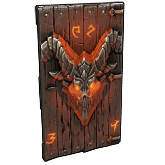 Molten Visage Wood Door - Rust Skin Price & Details