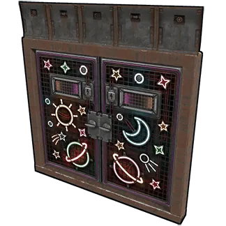 Outer Planets Armored Double Door - Rust Skin Price & Details
