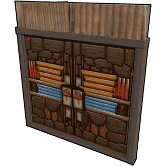 Pixel Metal Double Door - Rust Skin Price & Details