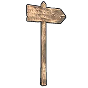 Single Sign Post - Skins, Crafting & More